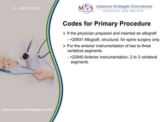 Spinal Fusion – Documentation Requirements and Coding | PPSX