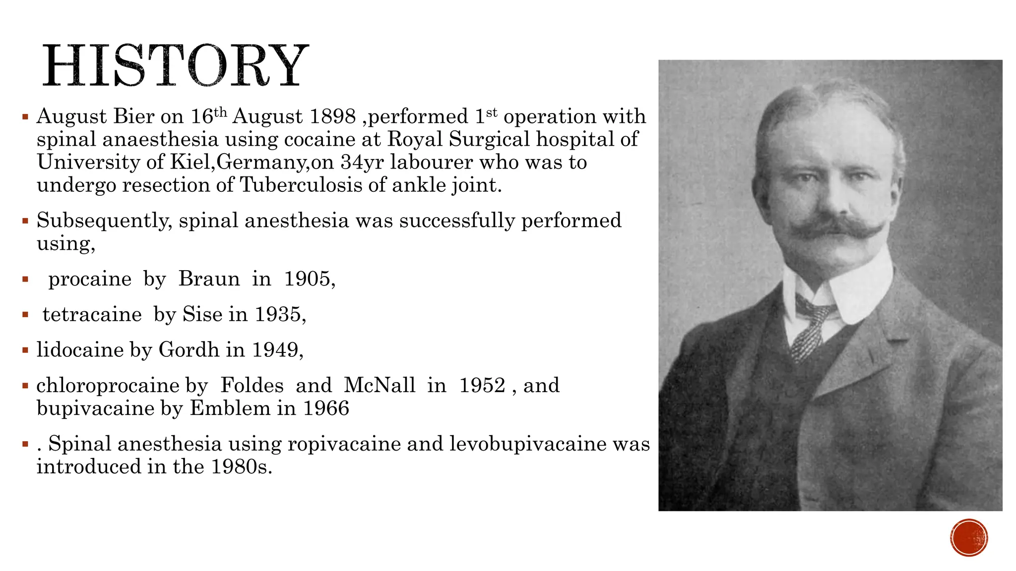 Epidural and spinal anesthesia are types of regional anesthesia that ...