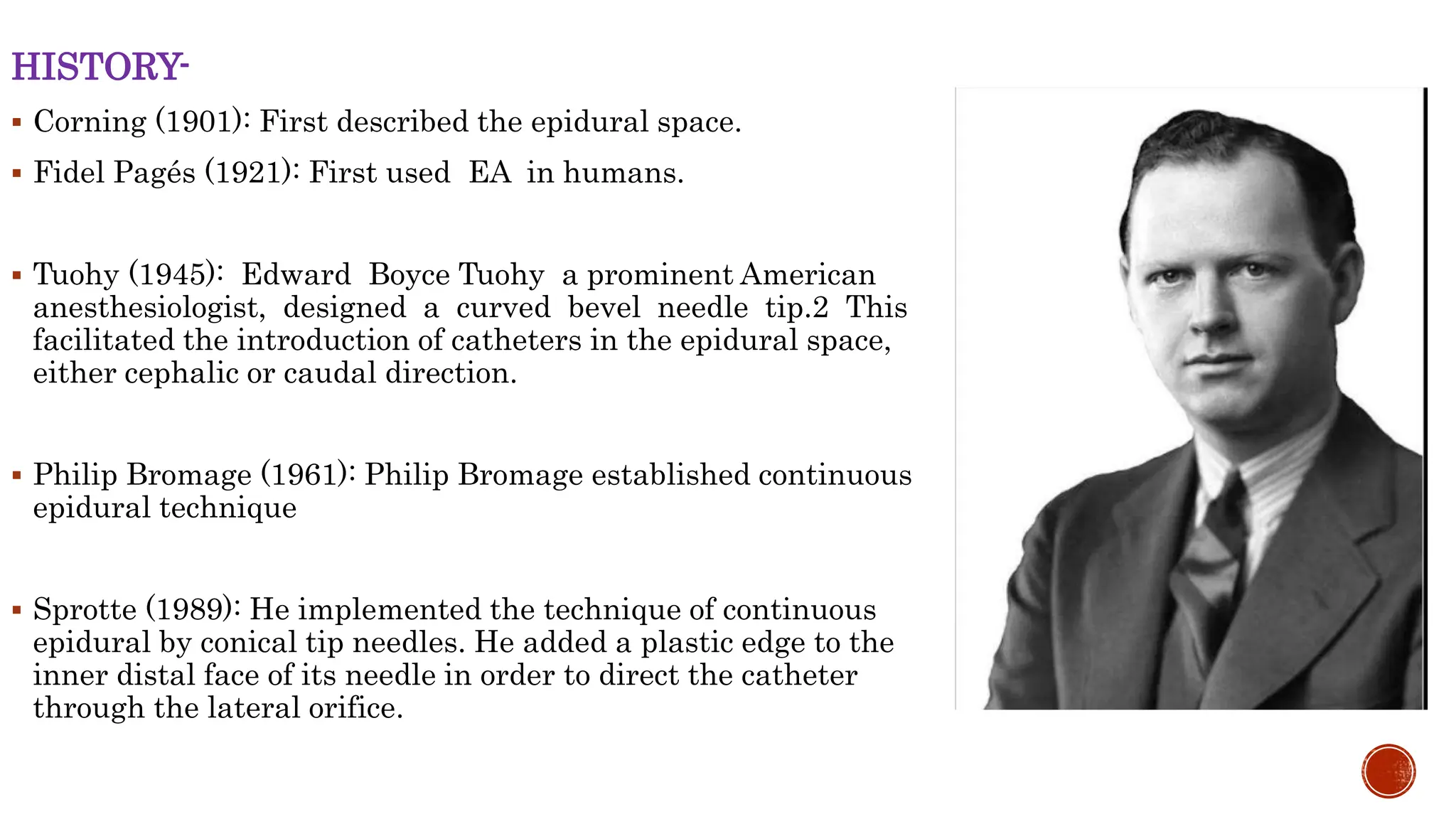 Epidural and spinal anesthesia are types of regional anesthesia that ...