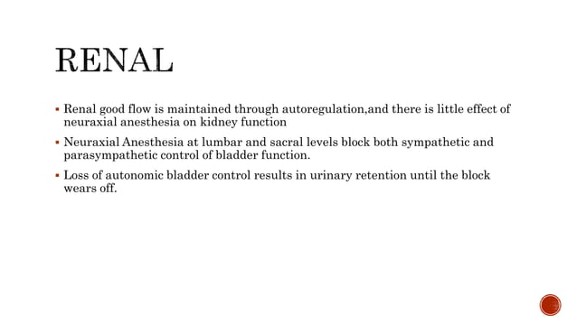 Epidural and spinal anesthesia are types of regional anesthesia that ...