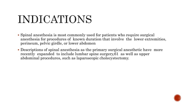 Epidural and spinal anesthesia are types of regional anesthesia that ...
