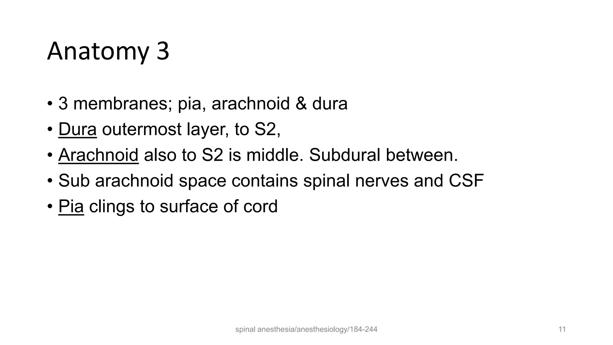 SPINAL ANAESTHESIA Anaesthesiology .pptx