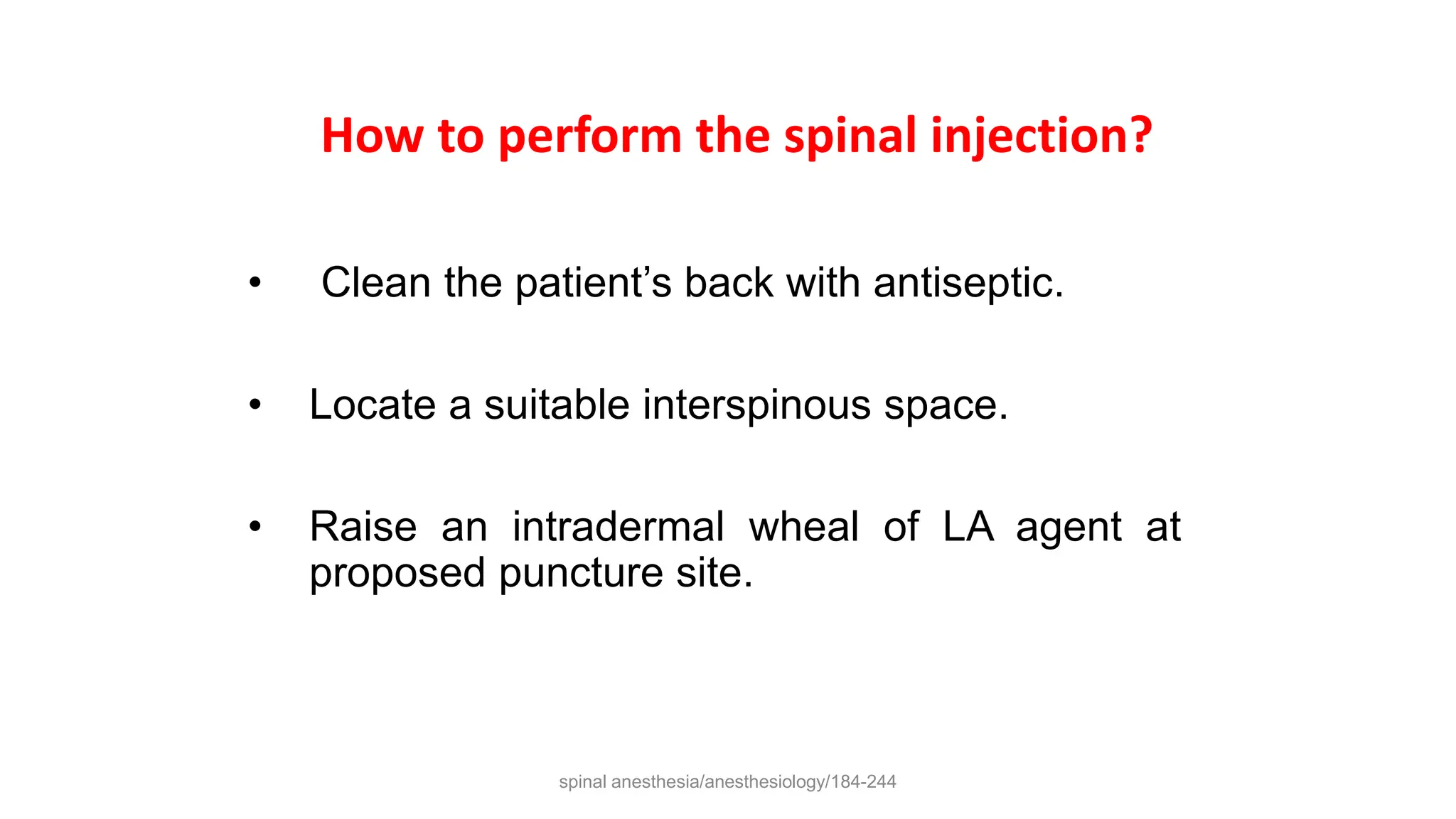 SPINAL ANAESTHESIA Anaesthesiology .pptx