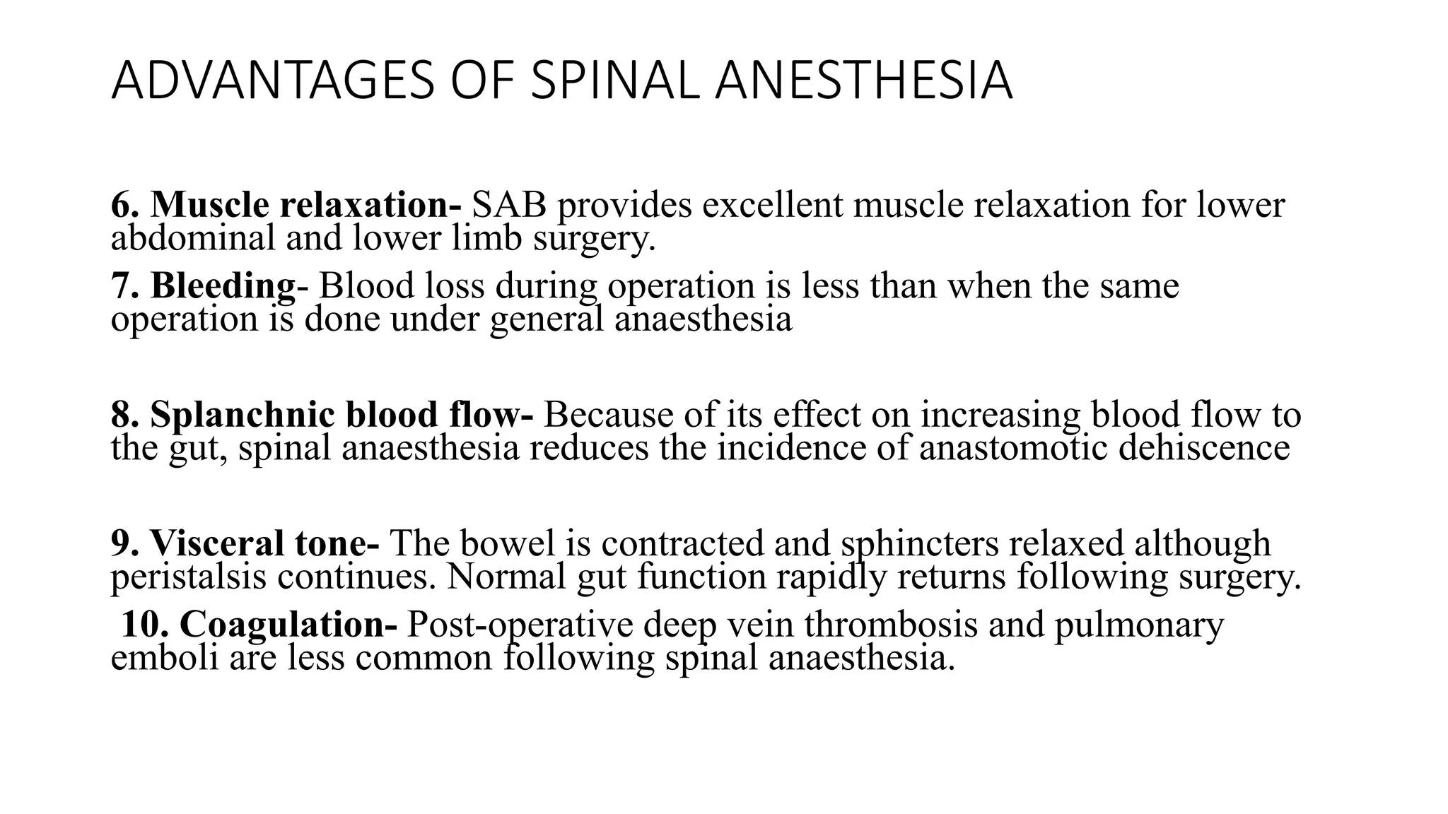 Spinal anaesthesia basics | PPTX