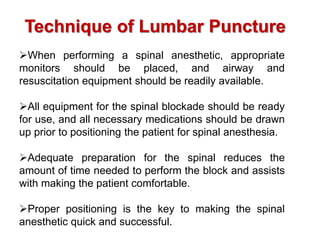 Spinal anaesthesia by dr. mohammad abss reshi | PPTX