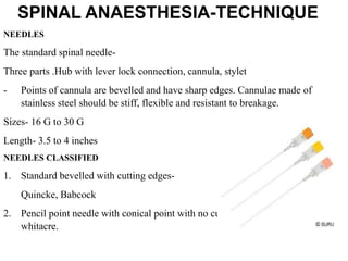 Spinal and Epidural Anaesthesia.pptx
