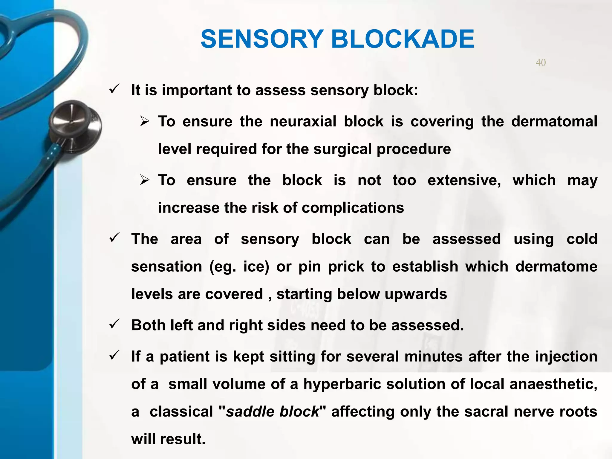 SPINAL AND EPIDURAL ANESTHEISA by Dr.Sravani Vishnubhatla | PPTX