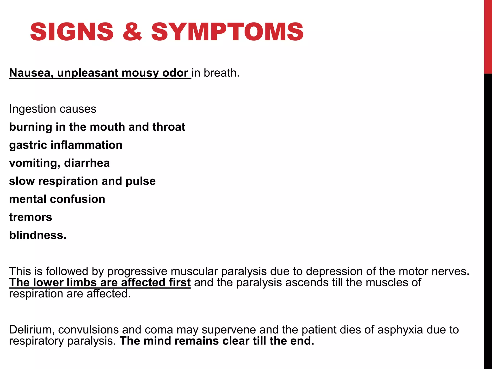 Spinal and peripheral nerve poisons quick review | PPTX