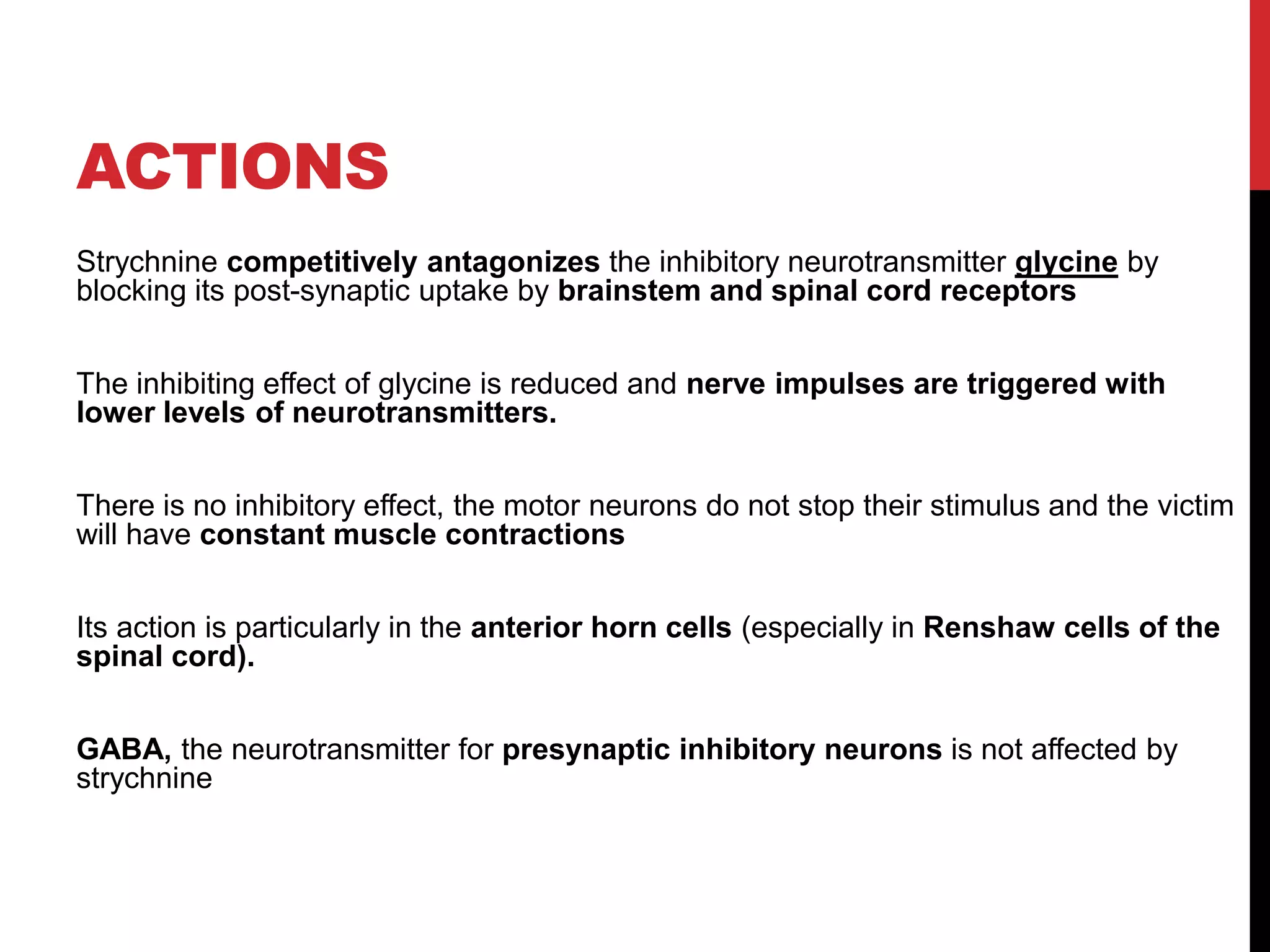 Spinal and peripheral nerve poisons quick review | PPTX