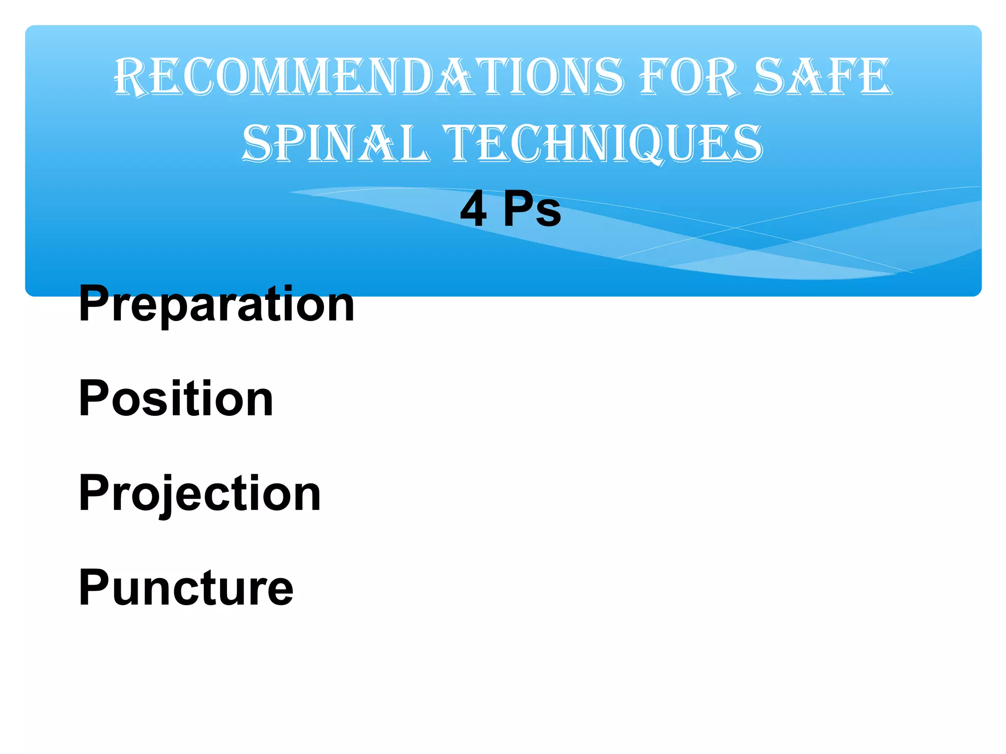 Spinal anesthesia | PPT