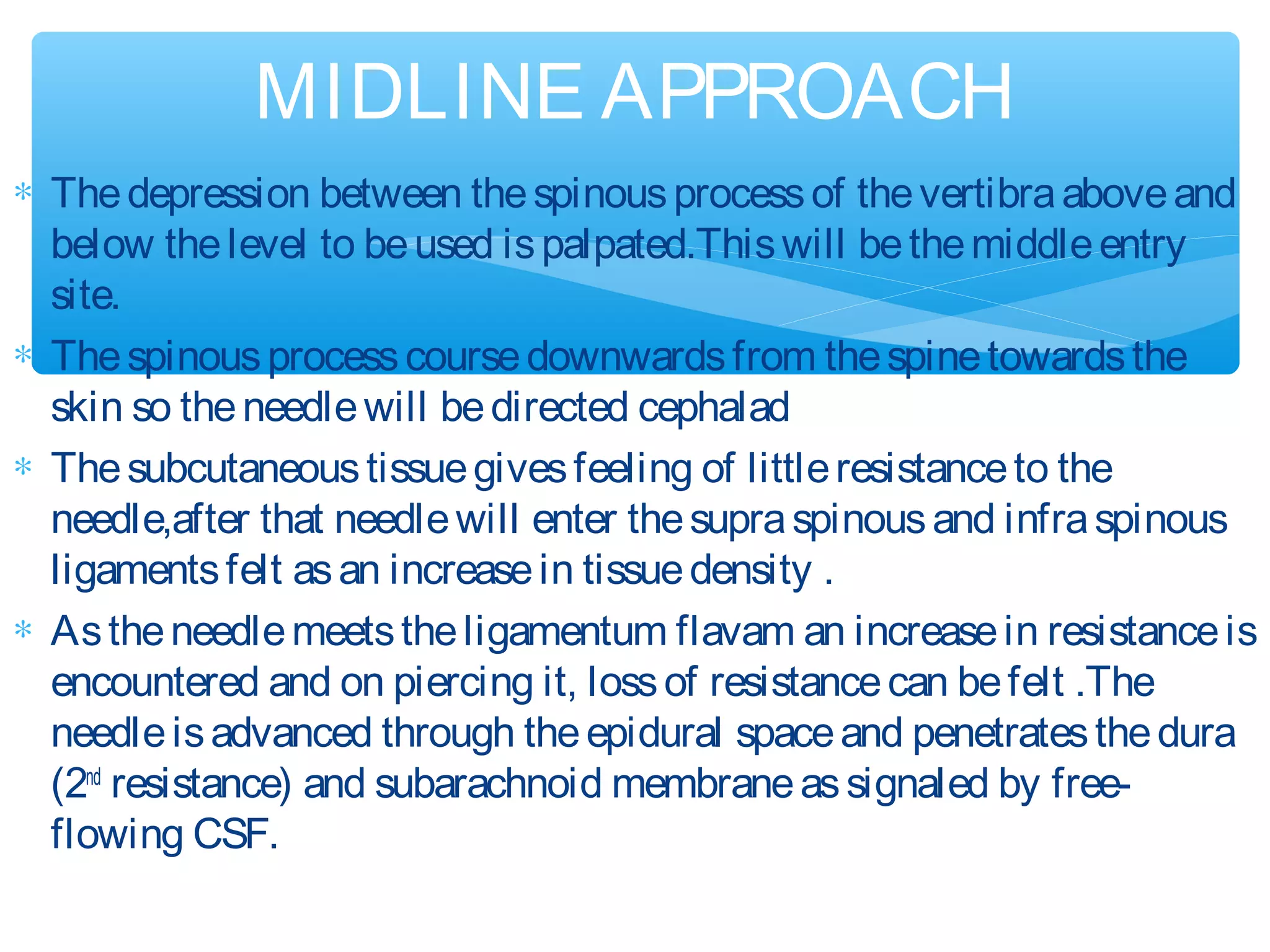 Spinal anesthesia | PPT
