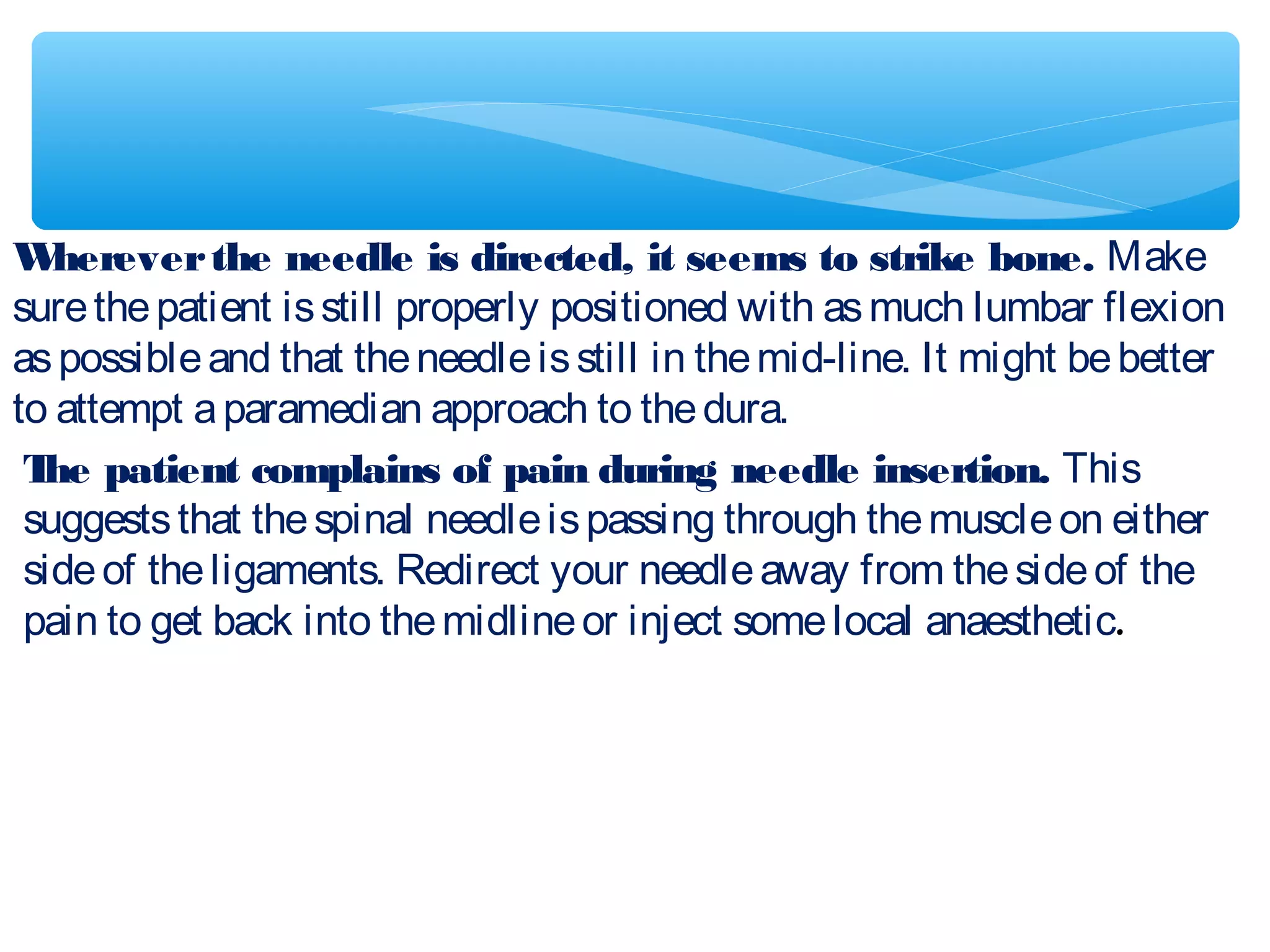 Spinal anesthesia | PPT