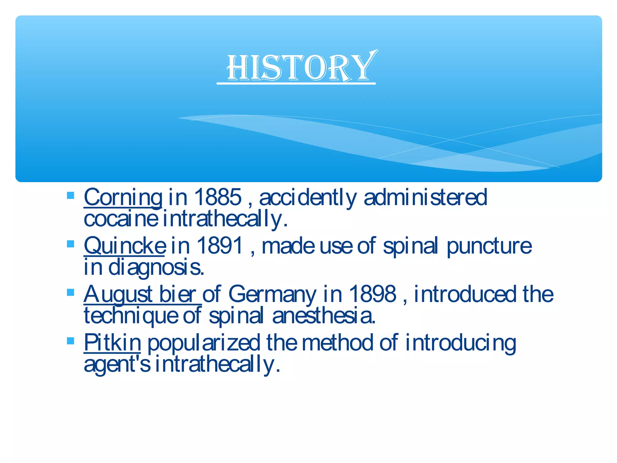 Spinal anesthesia | PPT