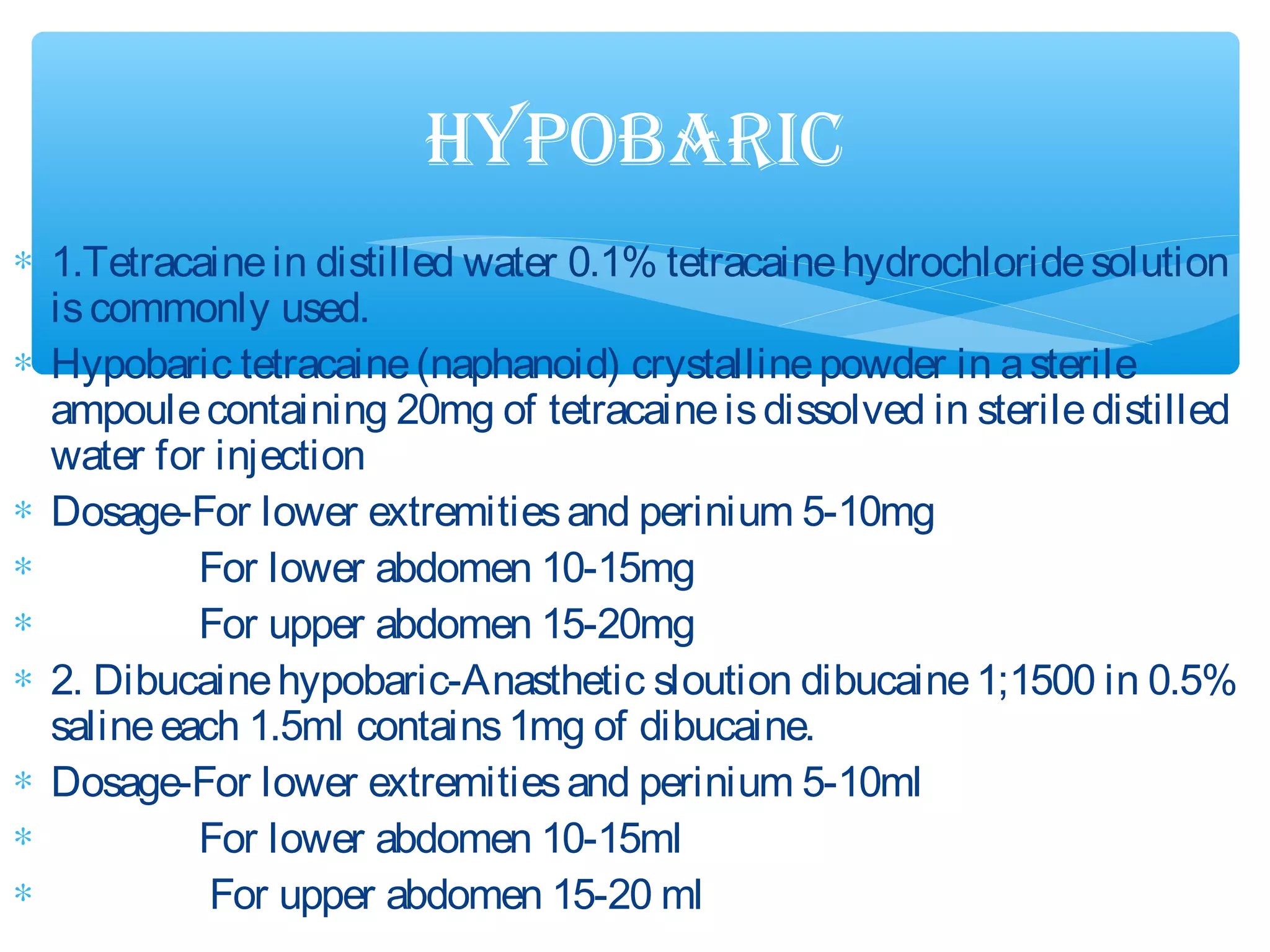 Spinal anesthesia | PPT