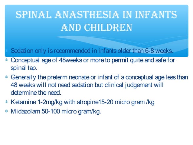 Spinal anesthesia | PPT
