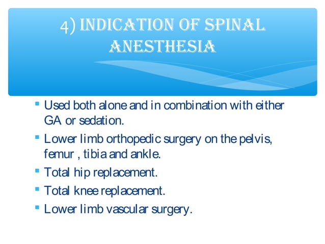 Spinal anesthesia | PPT