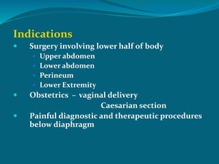 Spinal anesthesia | PPTX