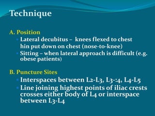 Spinal anesthesia | PPTX