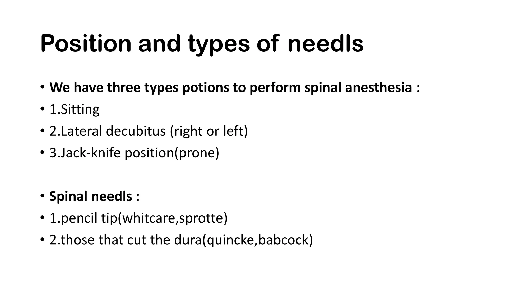 spinal anesthesia | PPT