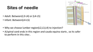 spinal anesthesia | PPT