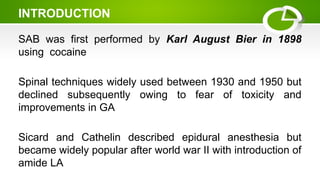spinal anesthesia ........................................ | PPT