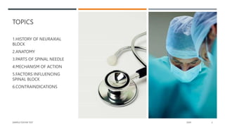 Spinal anesthesia (A OVER VIEW).pptx