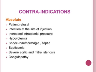 Spinal anesthesia slides | PPTX