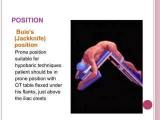 Spinal anesthesia slides | PPTX
