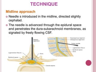 Spinal anesthesia slides | PPTX