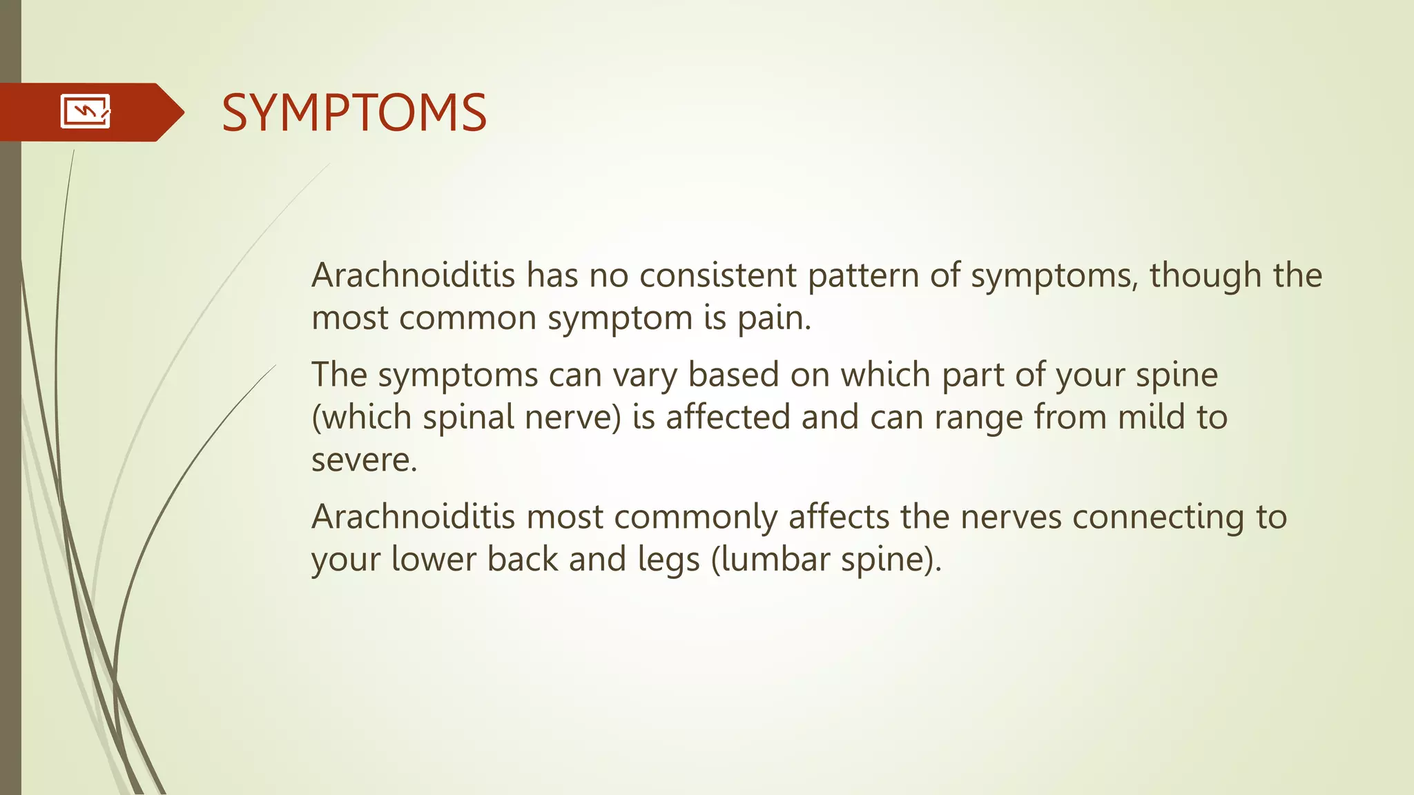 Spinal Arachnoiditis ppt.pptx