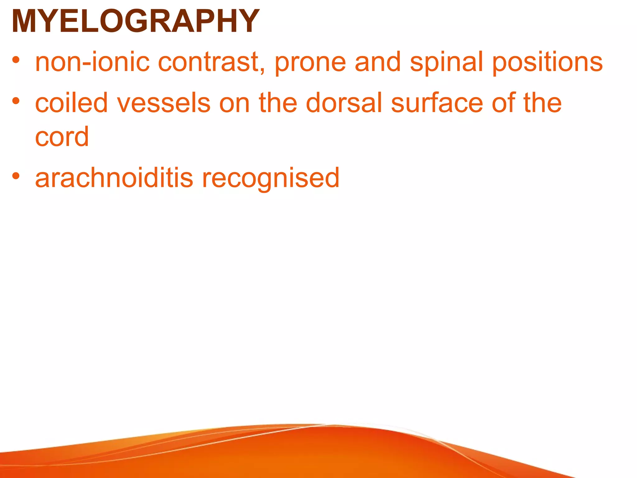 Spinal arteriovenous malformations | PPT