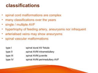 Spinal arteriovenous malformations | PPT
