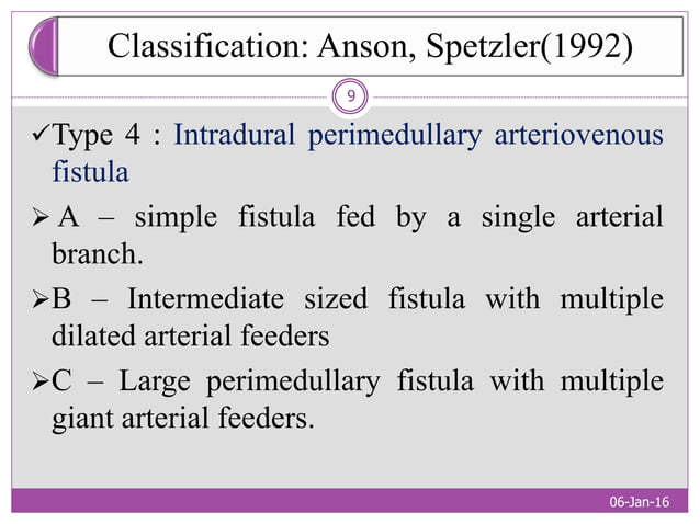 SPINAL CORD ARTERIOVENOUS MALFORMATIONS | PPTX