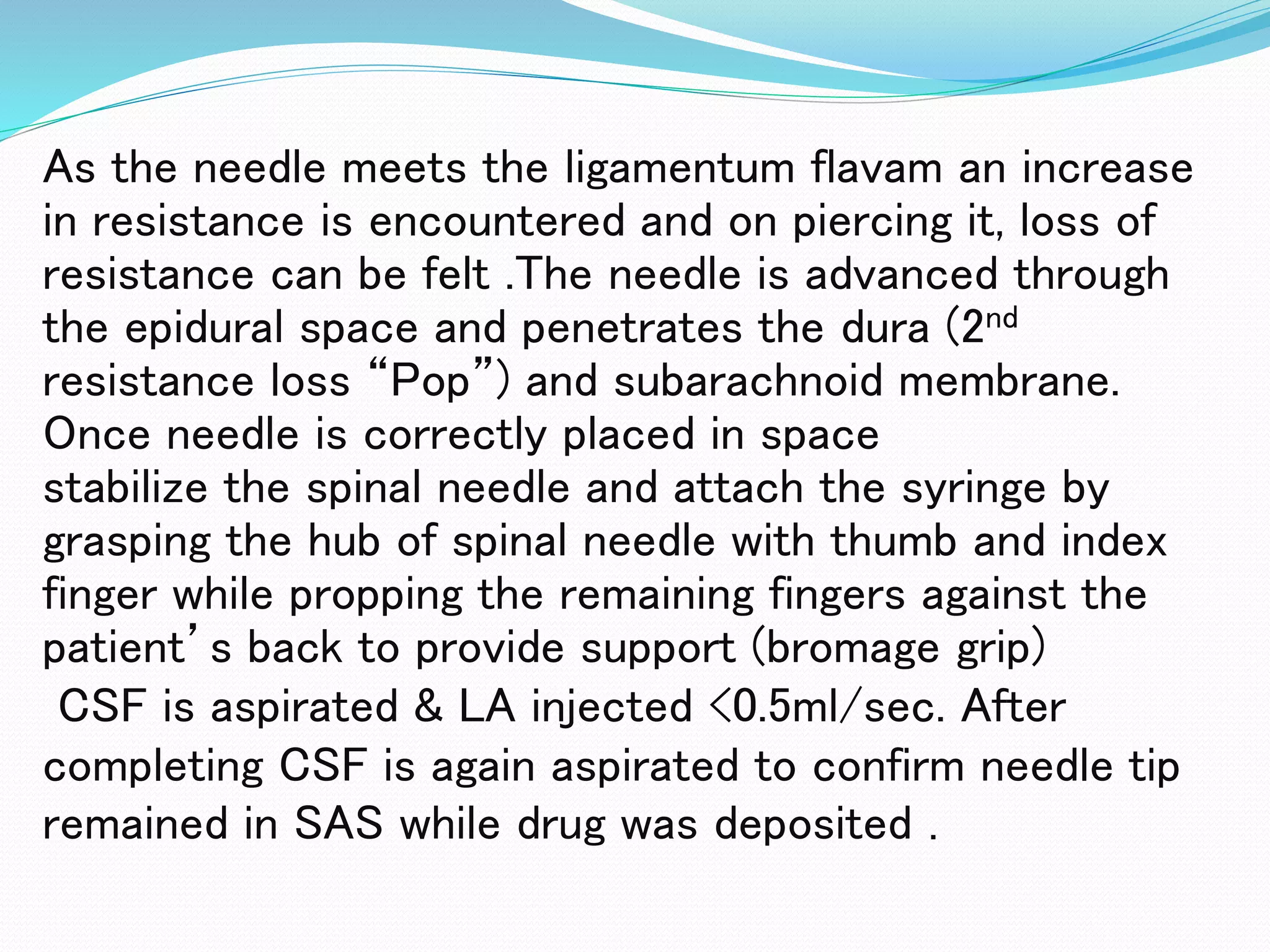 Spinal block | PPTX | First Aid | Injuries