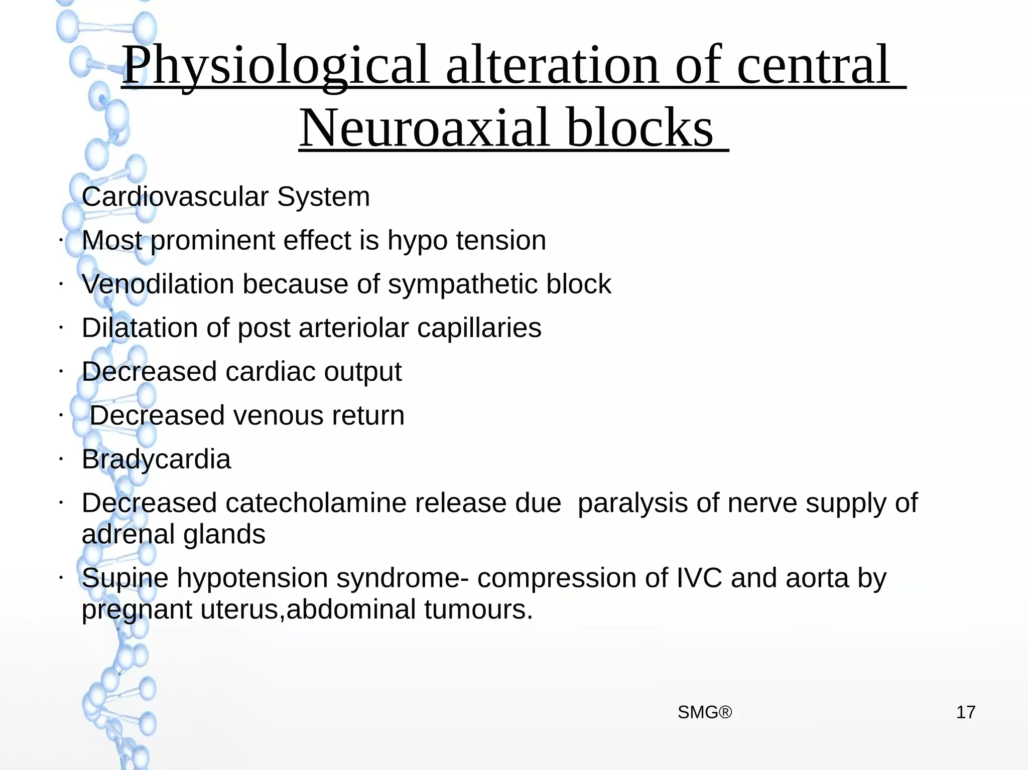 Central Neuroxial blockage ( Spinal and Epidural block ) By Dr Sachin ...