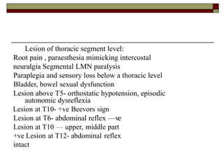 spinal chord, Complete spinal cord transection | PPTX