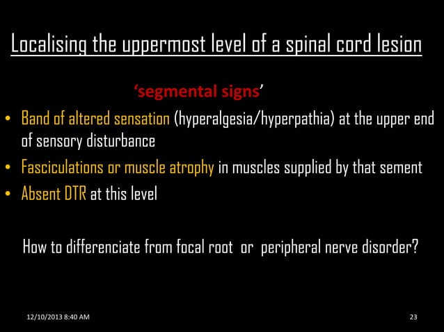 Spinal Cord Its Lesionscompressive Myelopathy