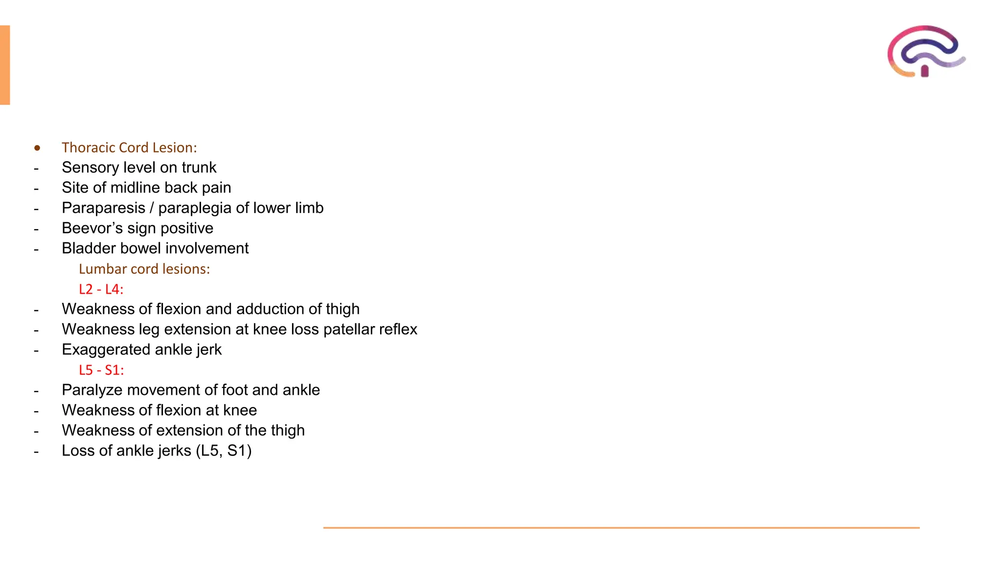 spinal cord disorders and paraplegia . | PPTX