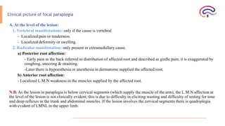 spinal cord disorders and paraplegia . | PPTX
