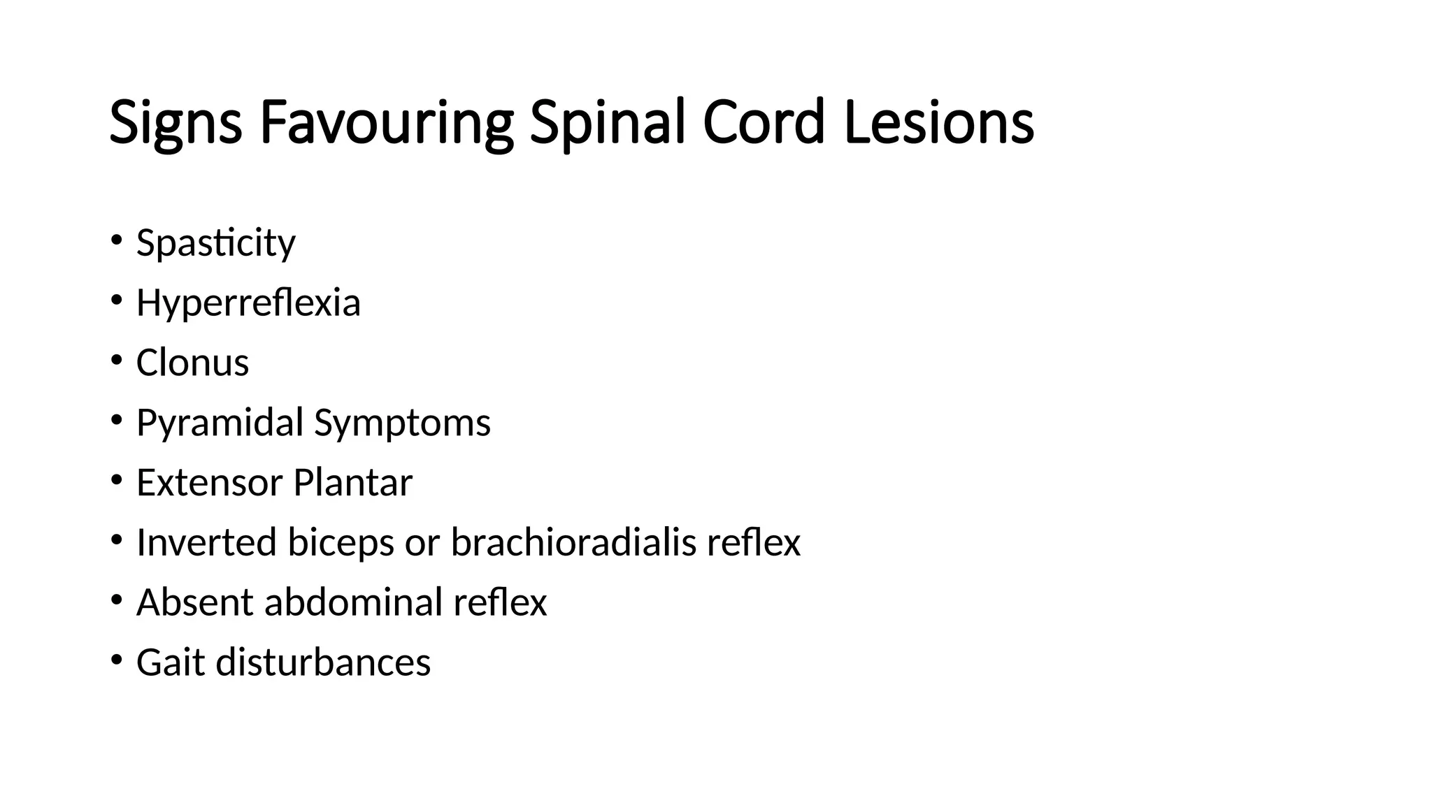 Spinal Cord anatomy and approach to myelopathy | PPTX