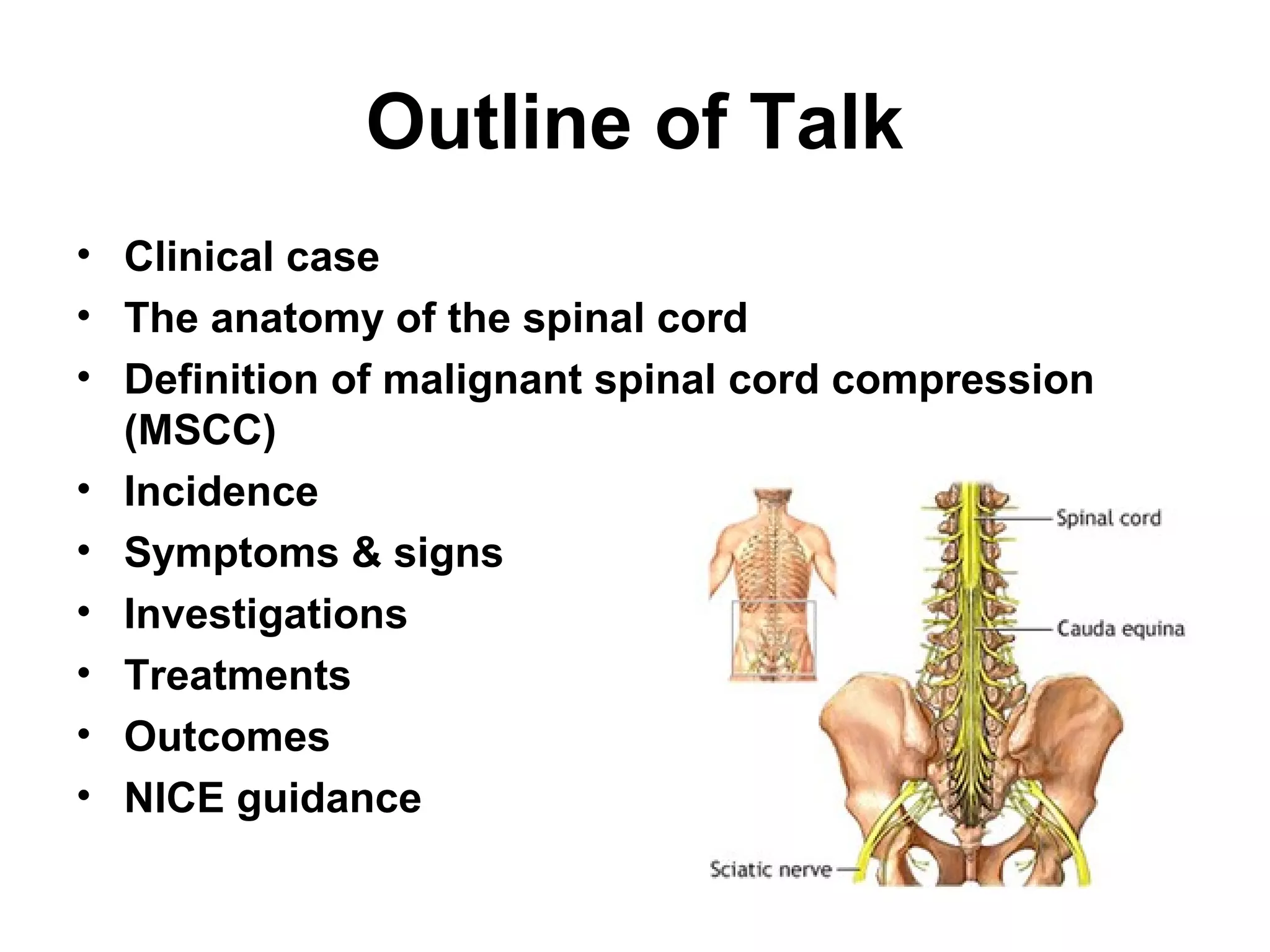 Spinal cord compression bhf aos study day mar 2014 final | PPT
