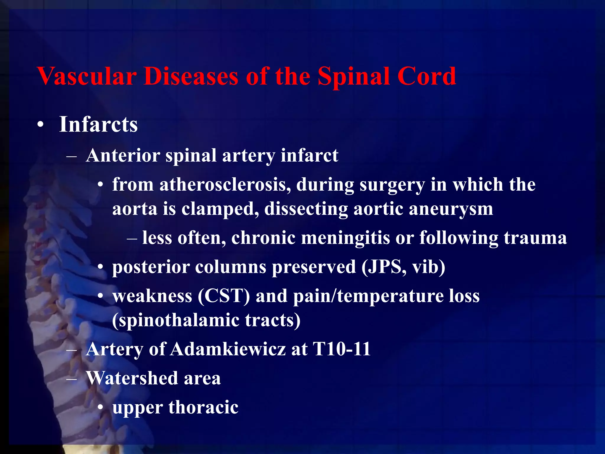 Spinal cord disorders | PPTX