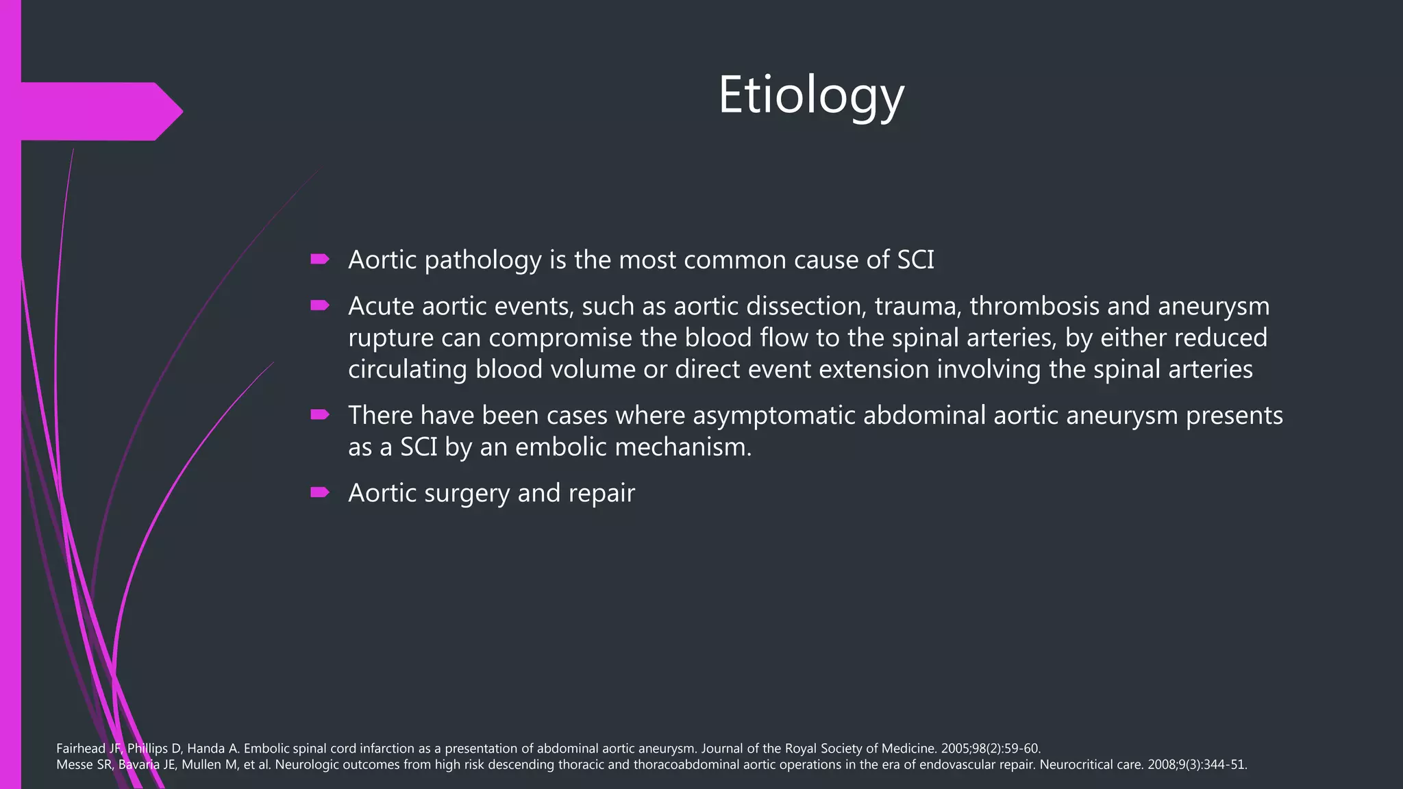 Spinal Cord Infarction | PPTX | Blood Disorders | Diseases and Conditions