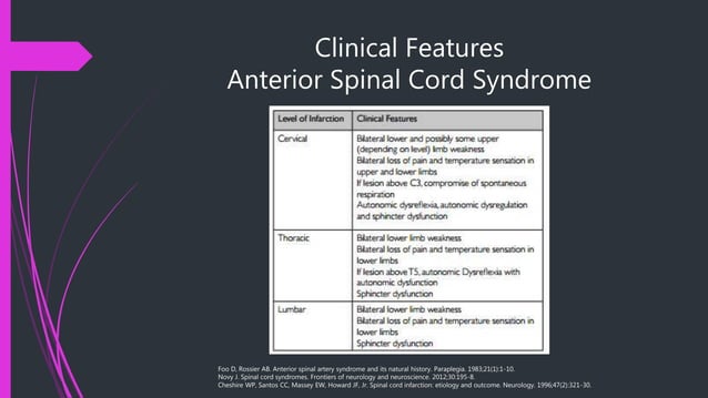 Spinal Cord Infarction