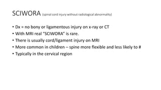 Spinal cord injuries | PPTX