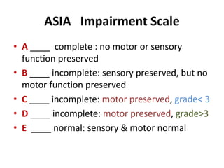 Spinal cord injuries | PPTX