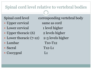 Spinal cord injuries.. | PPTX
