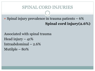 Spinal cord injuries.. | PPT