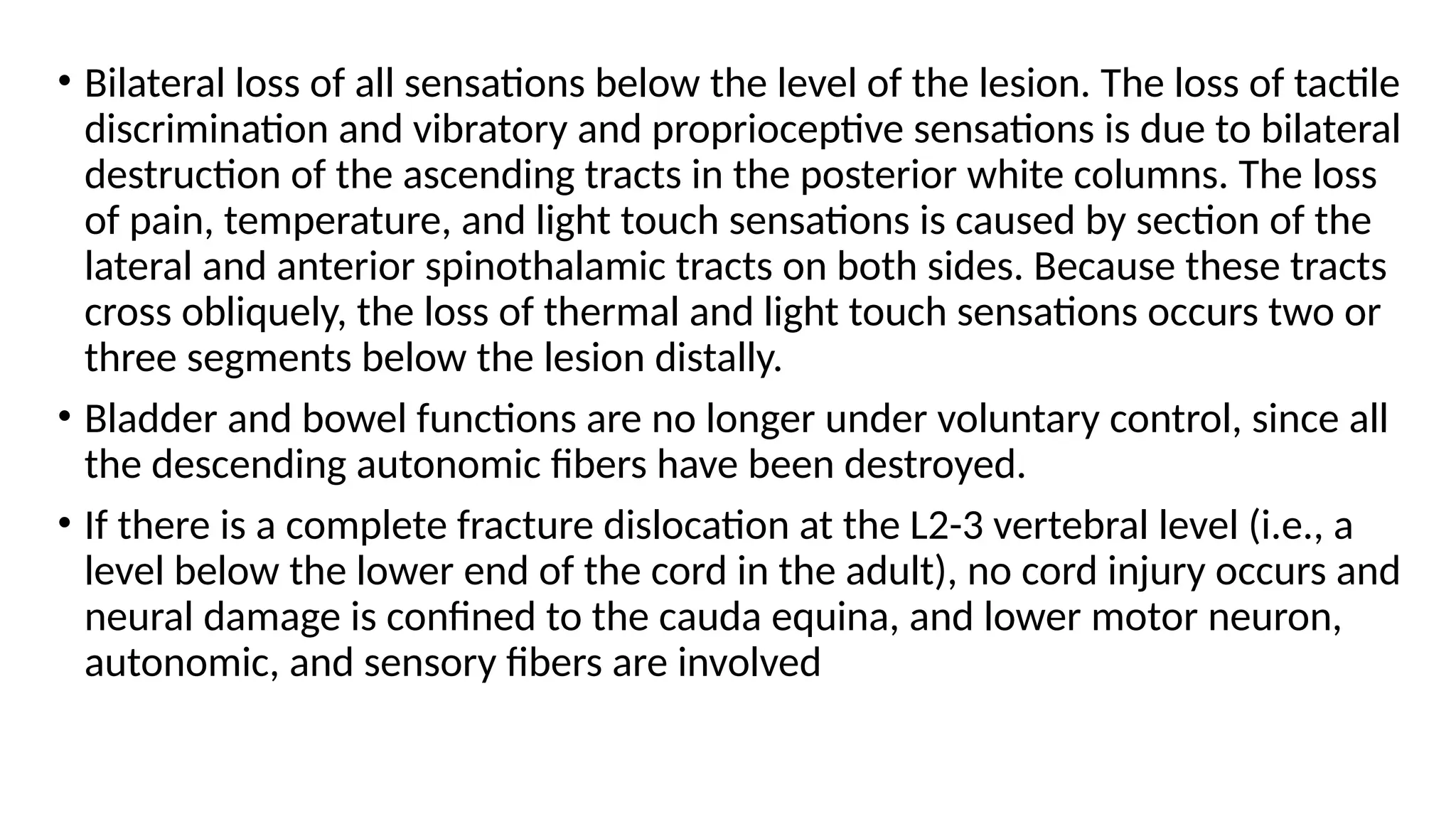 gross anatomy of spinal cord injuries neuroanatomy | PPT