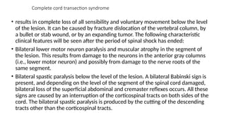gross anatomy of spinal cord injuries MBBS 2NDYR | PPTX